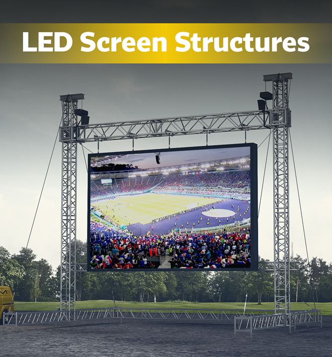 Area Four Industries Led Screen Support Structures